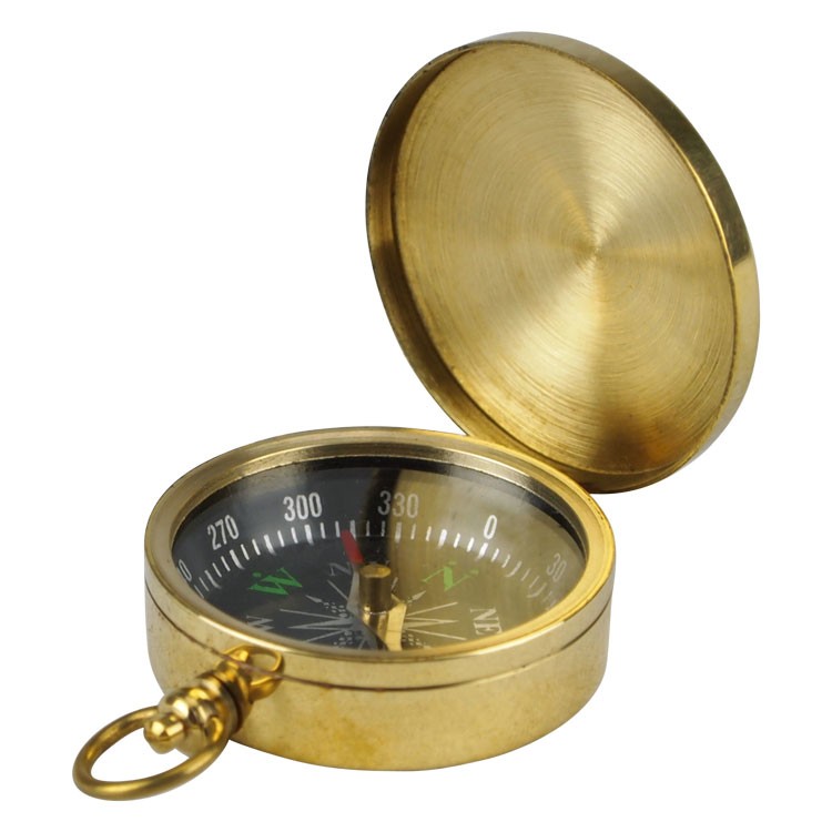 Classic Brass Compass with Lid - WNP | National Park Store