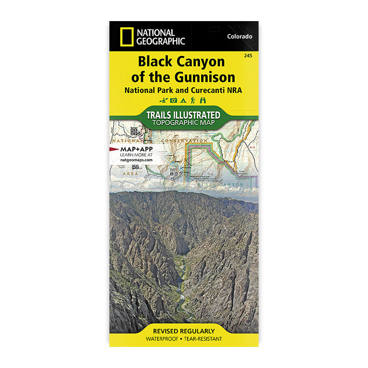 Black Canyon Of The Gunnison Nat Geo Map - WNP | Shop Now