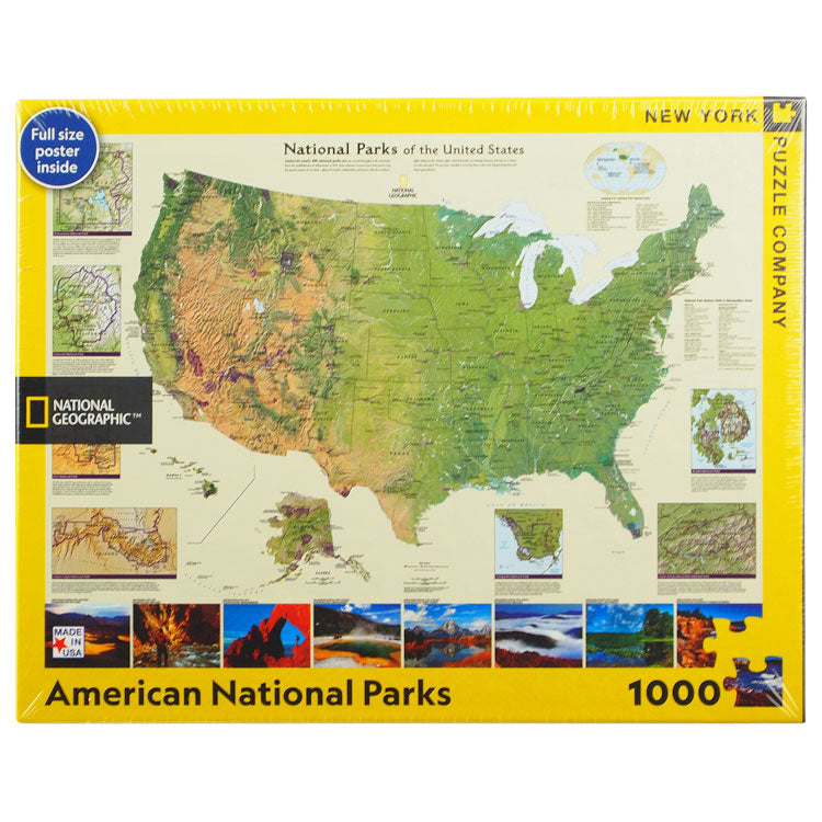 National Geographic National Park Map Puzzle - WNPA | Shop! - Western ...