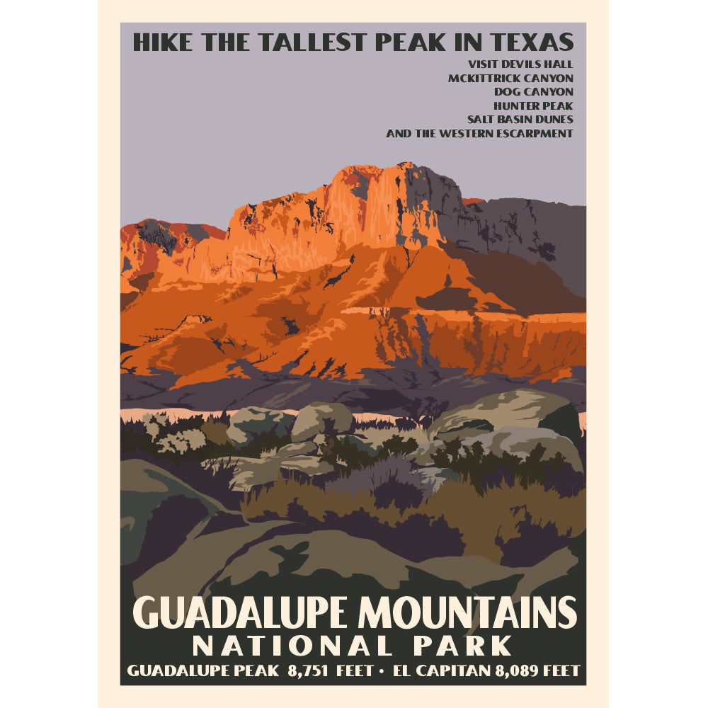Guadalupe Mountains National Park Poster | WNP - Shop Now