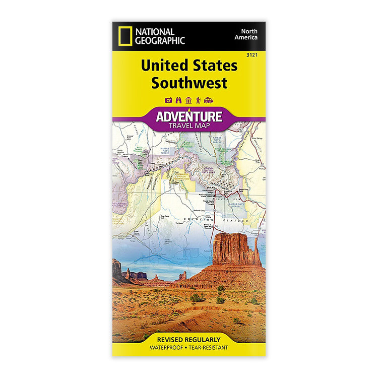 National Geographic U.S. Southwest Adventure Map | WNP