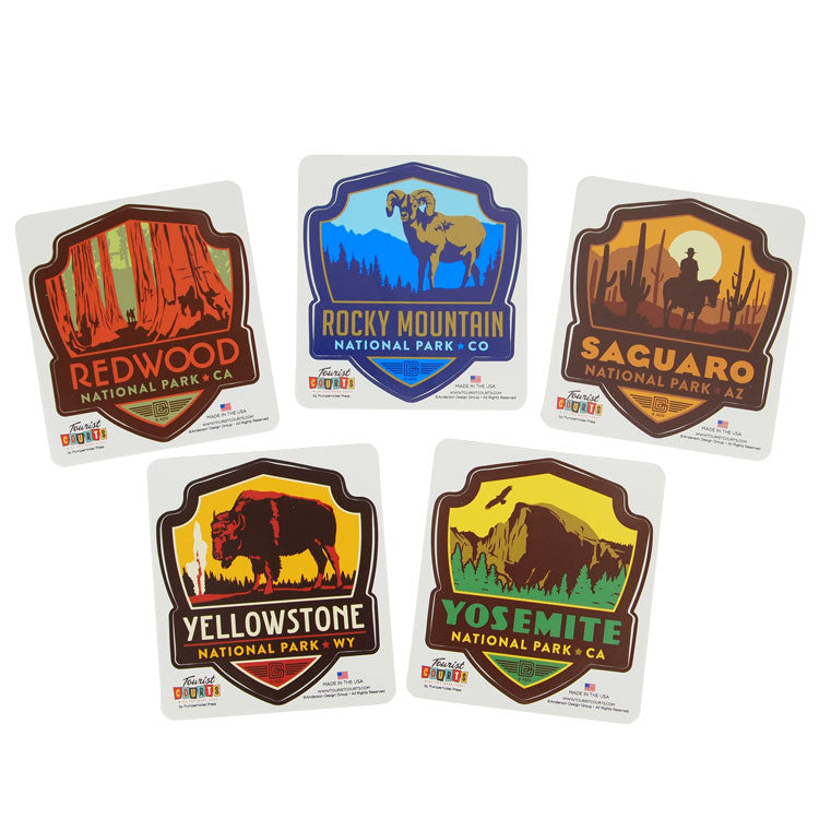 National Parks Large Badge Sticker Set - WNP | Park Store