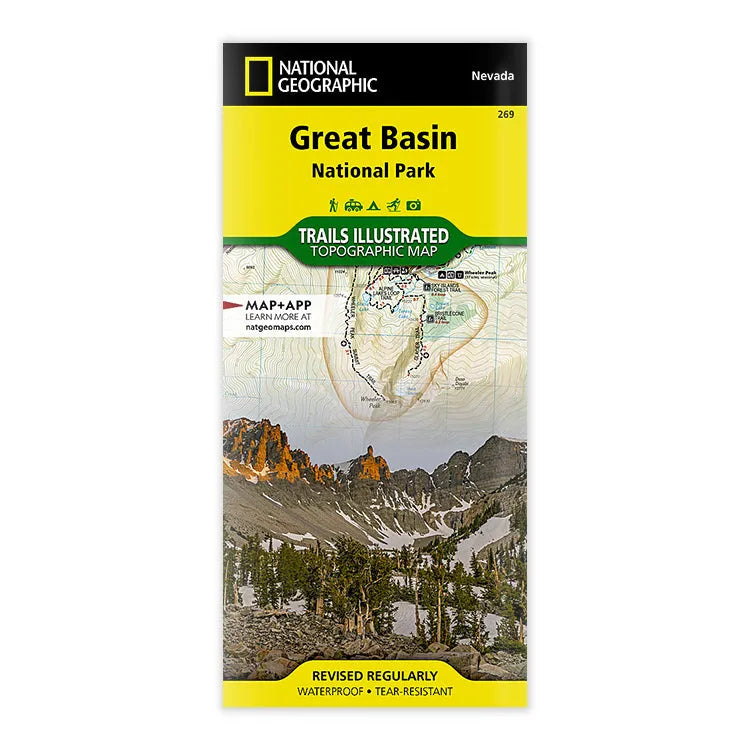 Great Basin National Park Nat Geo Map - WNP | Shop Now