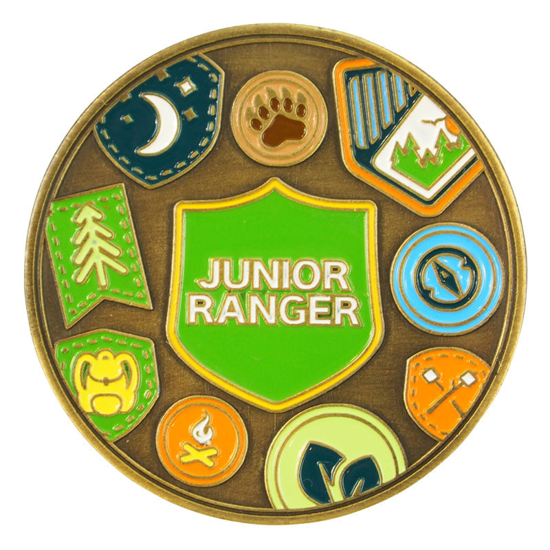 Junior Ranger Challenge Coin - WNP | National Park Store