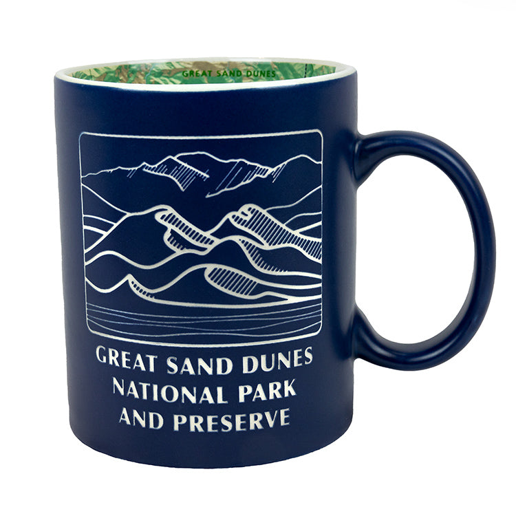 Great Sand Dunes National Park Map Mug | WNP - Shop Today!