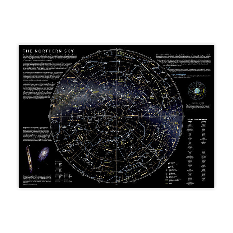 National Geographic Night Sky Map - Northern Hemisphere | WNP